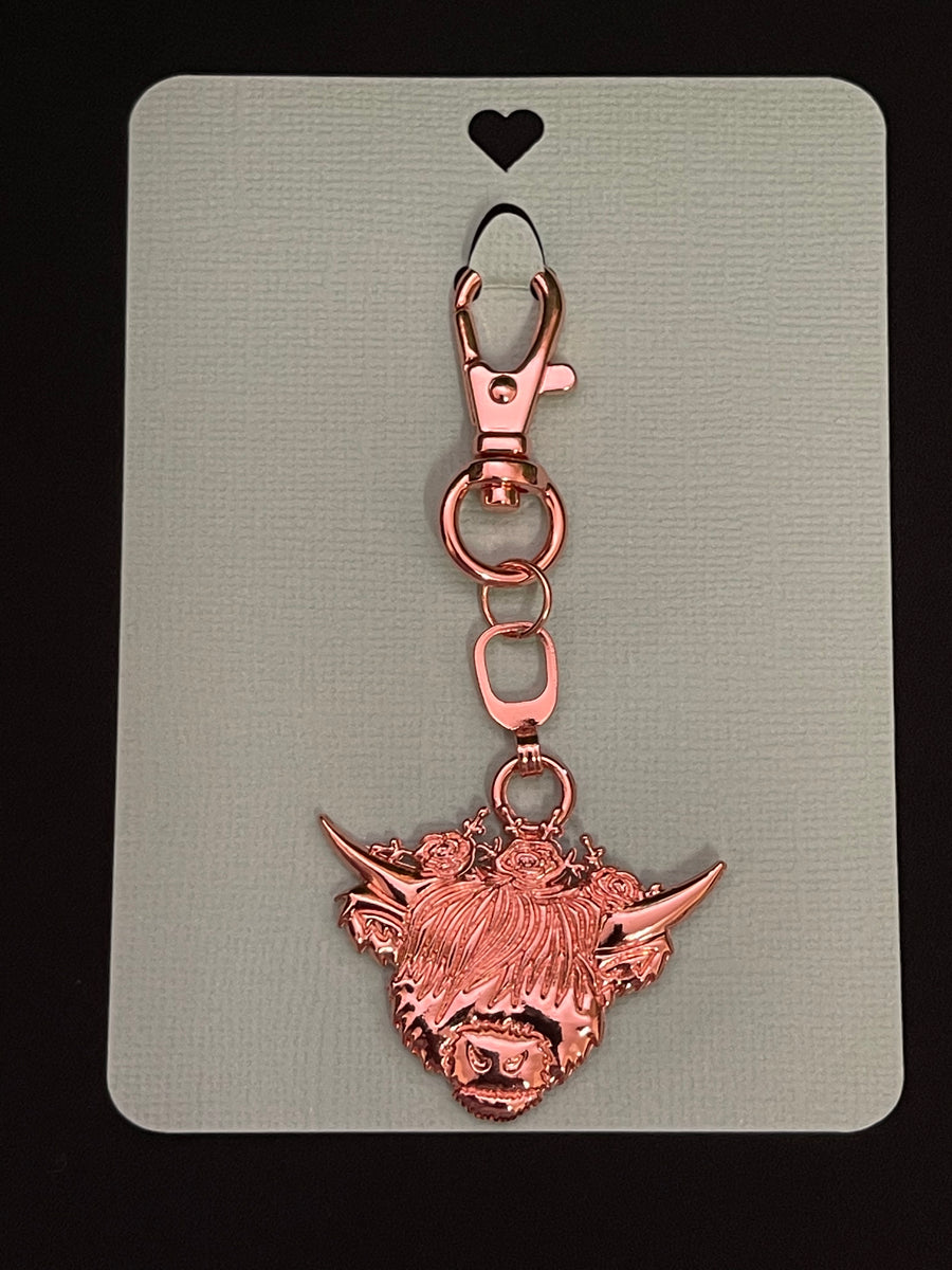 Highland Cow Key Ring – Highland Hyde
